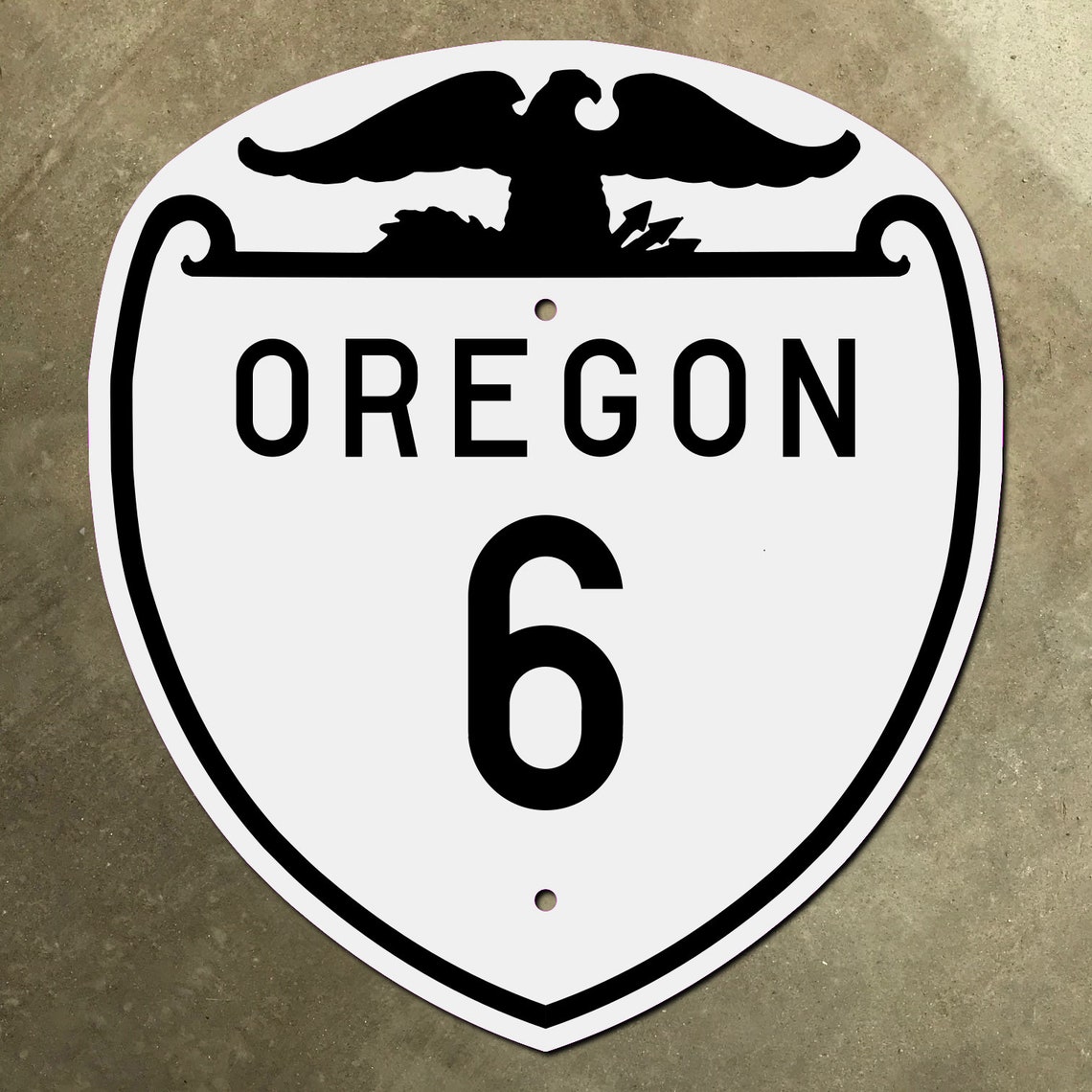 Oregon Route 6 Highway Marker Road Sign Shield Eagle Tillamook - Etsy
