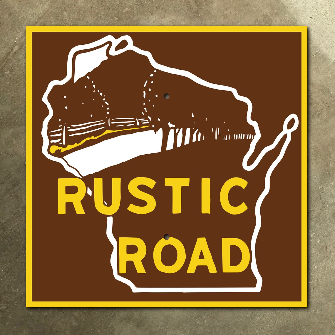 Wisconsin Rustic Road Highway Marker Sign Scenic Route 1973 - Etsy