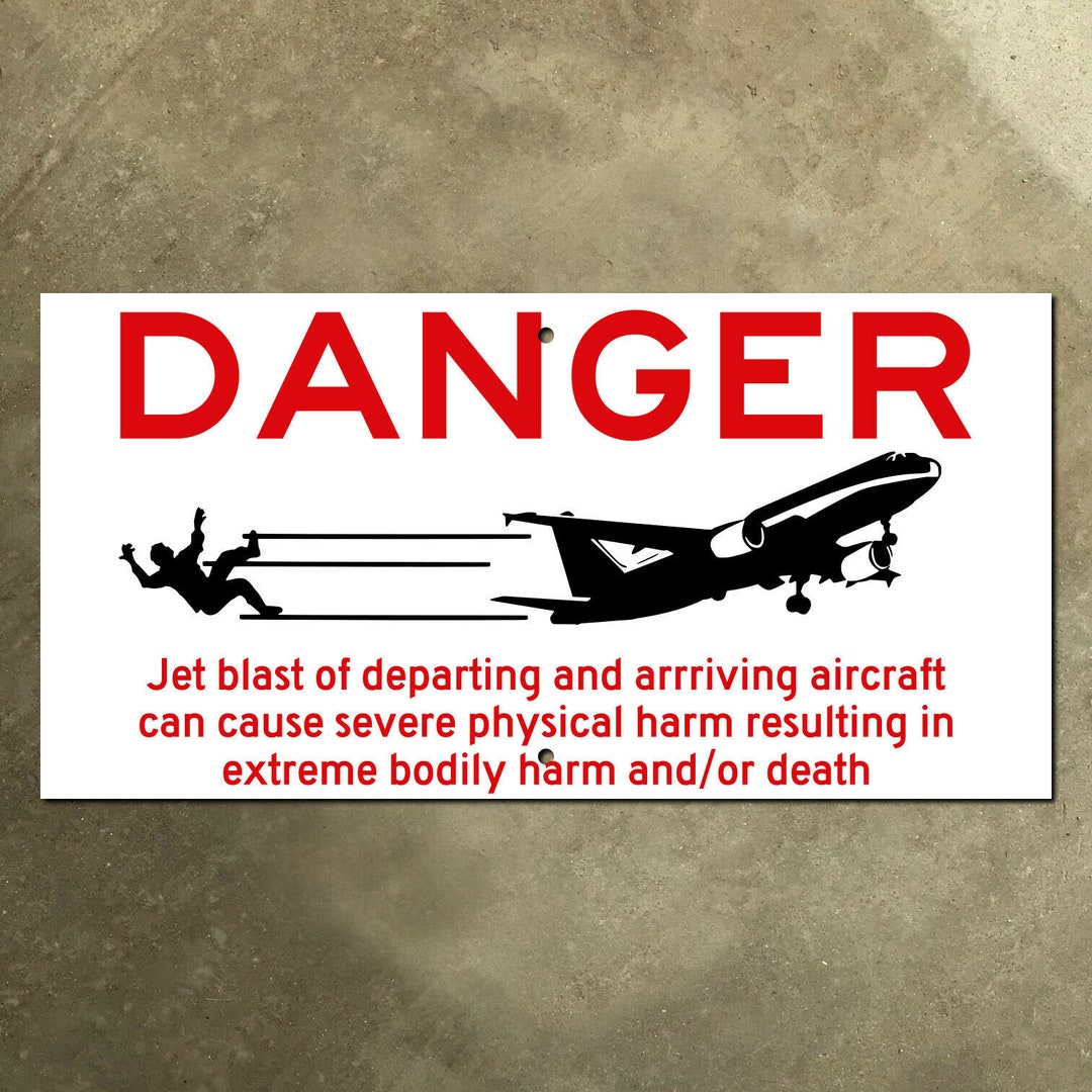 DANGER Jet Blast Warning Sign Sint Maarten Maho Beach Juliana - Etsy