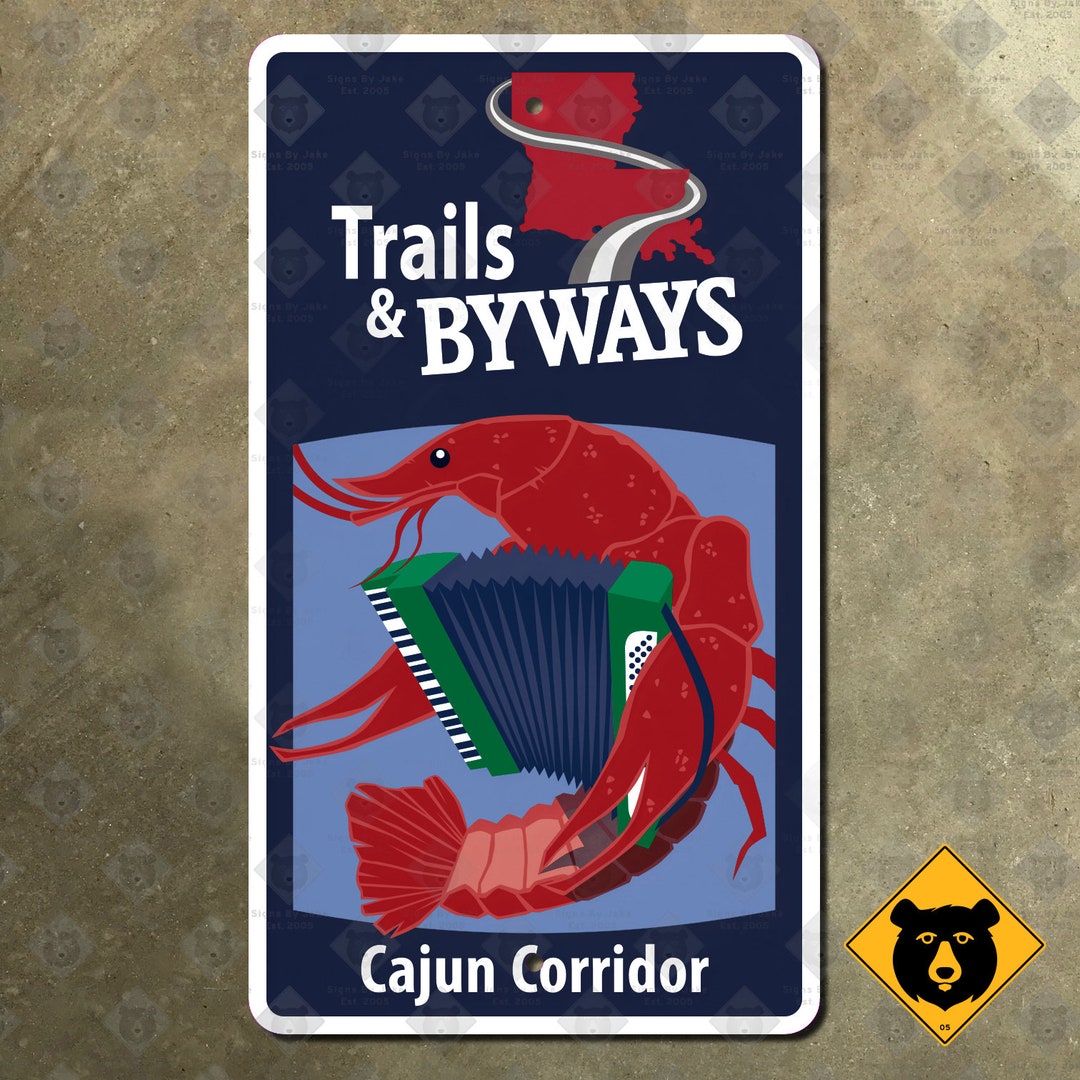 Louisiana Cajun Corridor Trails Byways Highway 14 Road Sign Scenic ...