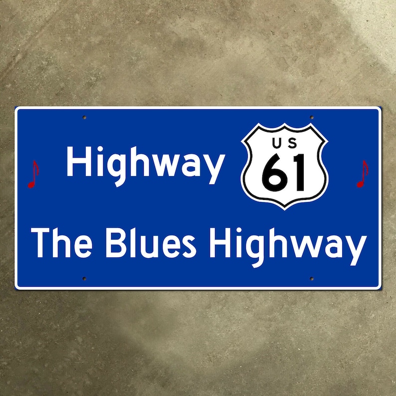 Mississippi Blues Highway US Route 61 Marker Road Sign Blues Music - Etsy