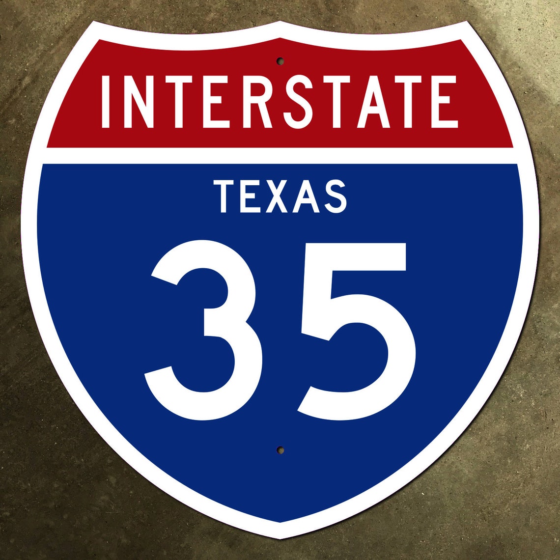 Texas Interstate Route 35 Highway Marker Road Sign Austin San - Etsy
