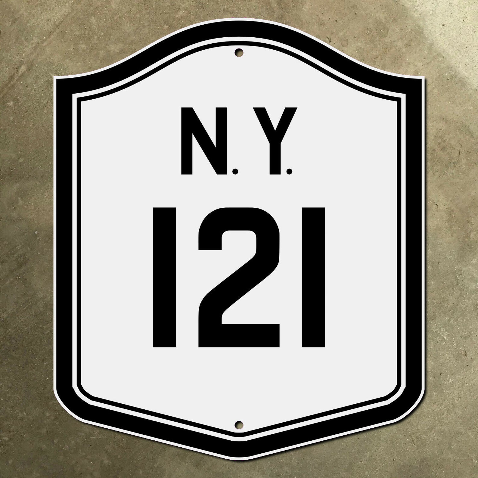 New York State Route 121 Highway Marker Road Sign Shield 1926 - Etsy