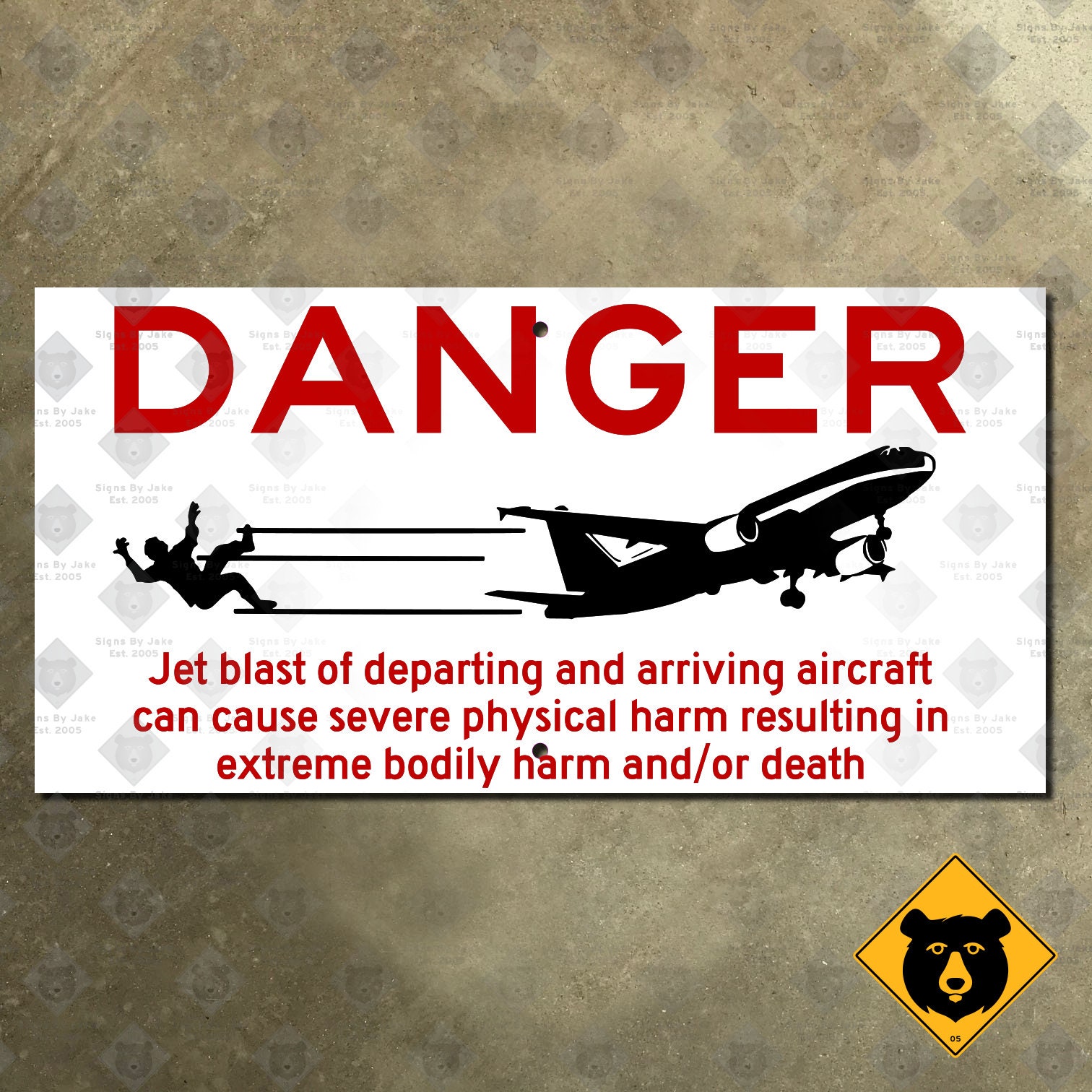 DANGER Jet Blast Warning Sign Sint Maarten Maho Beach Juliana - Etsy