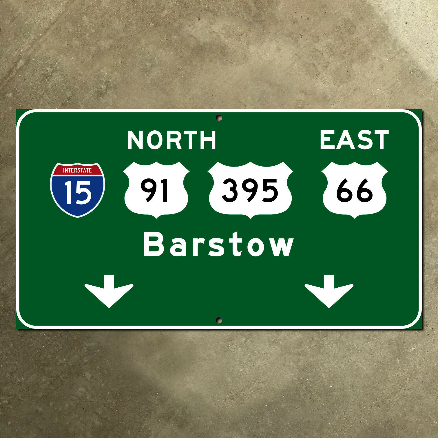 California I-15 Barstow US 66 91 395 Highway Road Freeway Sign - Etsy