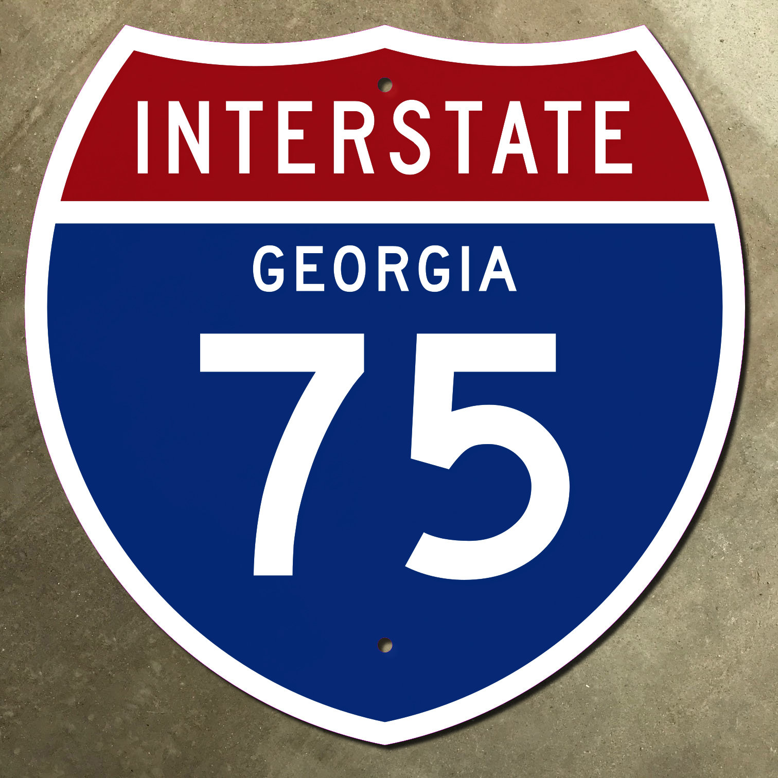 Georgia Interstate Route 75 Highway Marker Road Sign Atlanta - Etsy