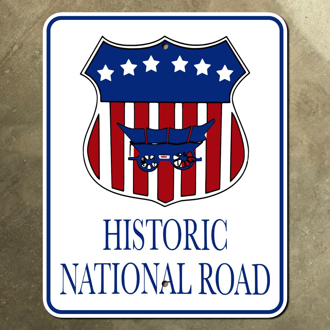 Illinois Historic National Road Highway Sign Auto Club US Route 40 ...