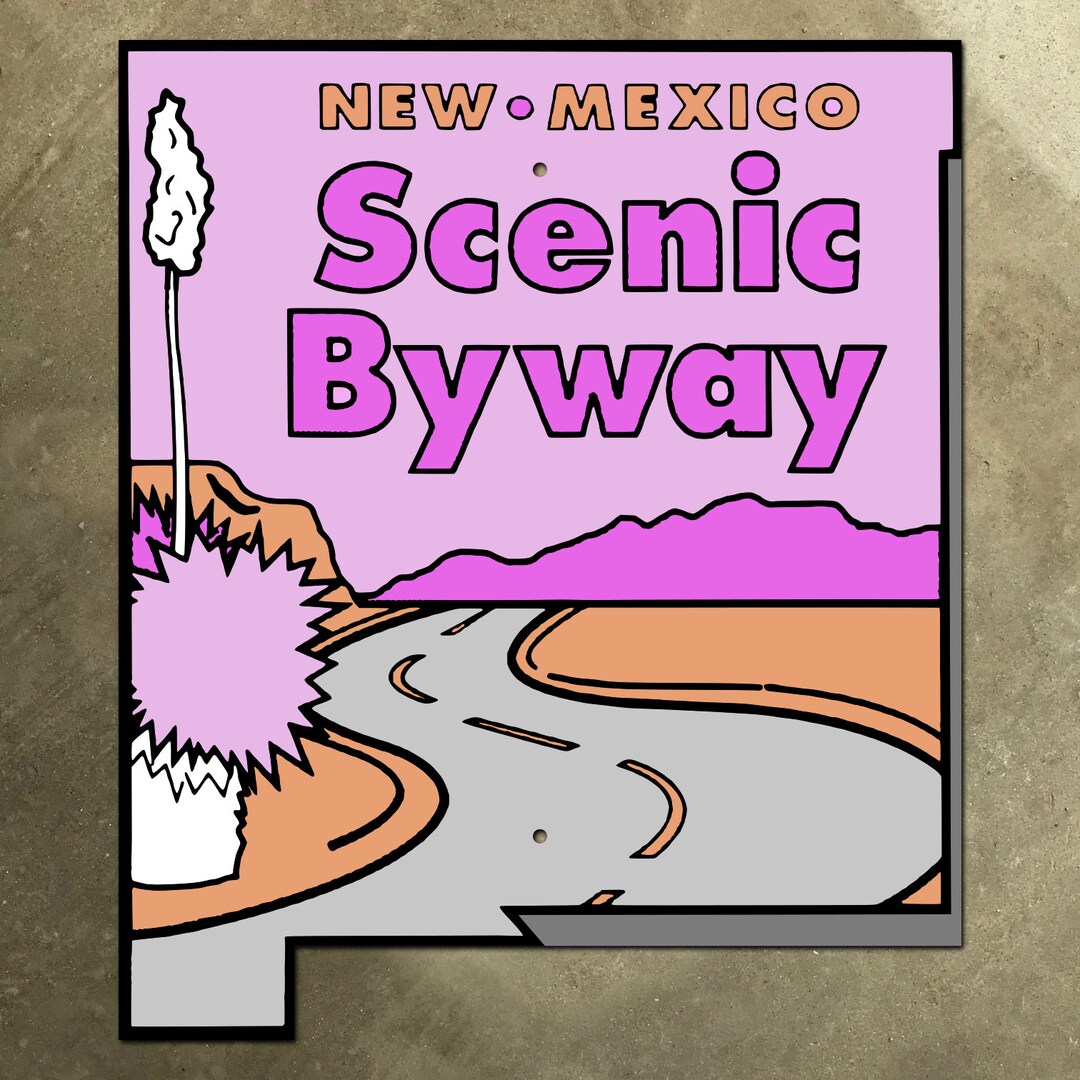 New Mexico Scenic Byway Highway Marker Road Sign 1990s 2000s - Etsy
