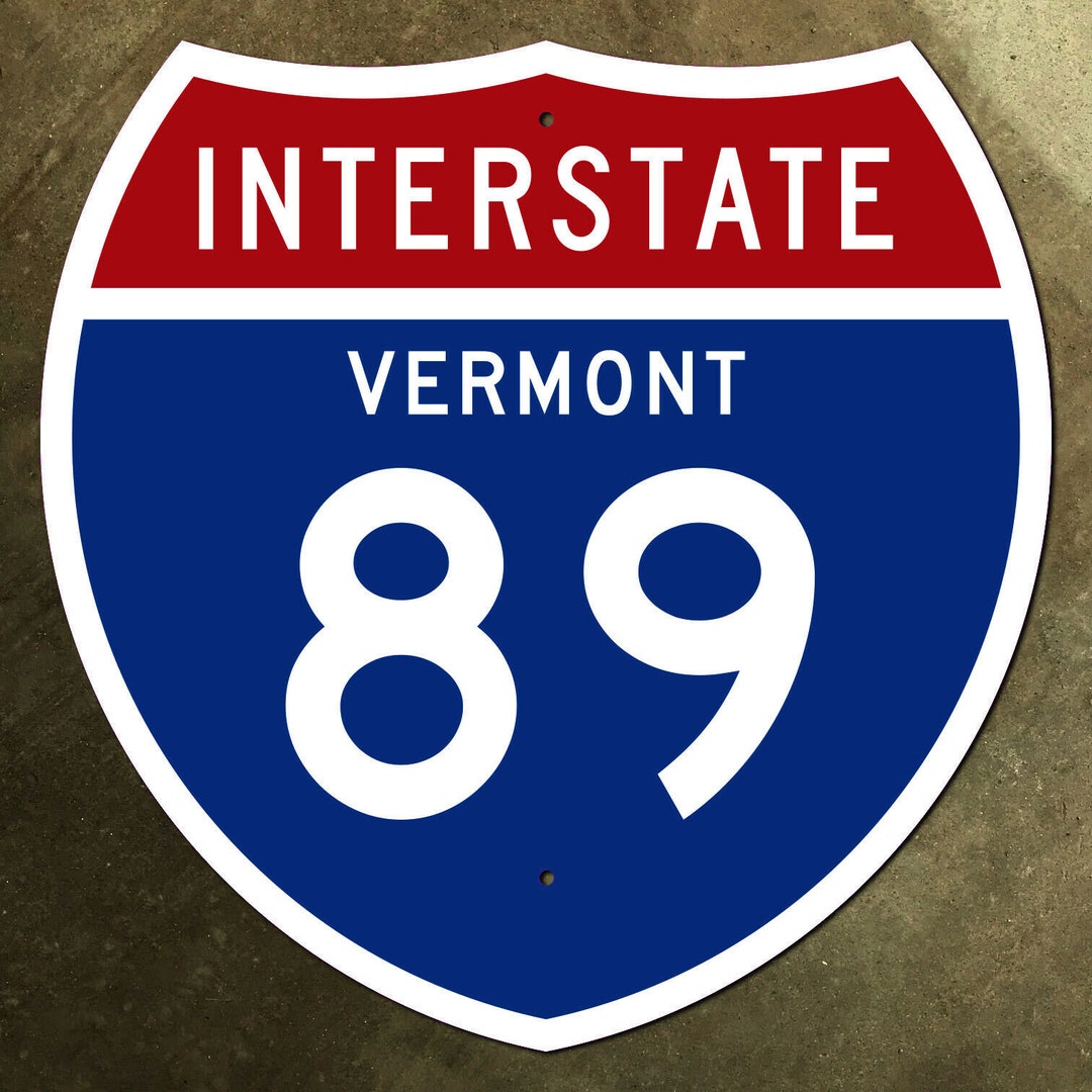 Vermont Interstate Route 89 Highway Marker Road Sign 1957 Montpelier - Etsy