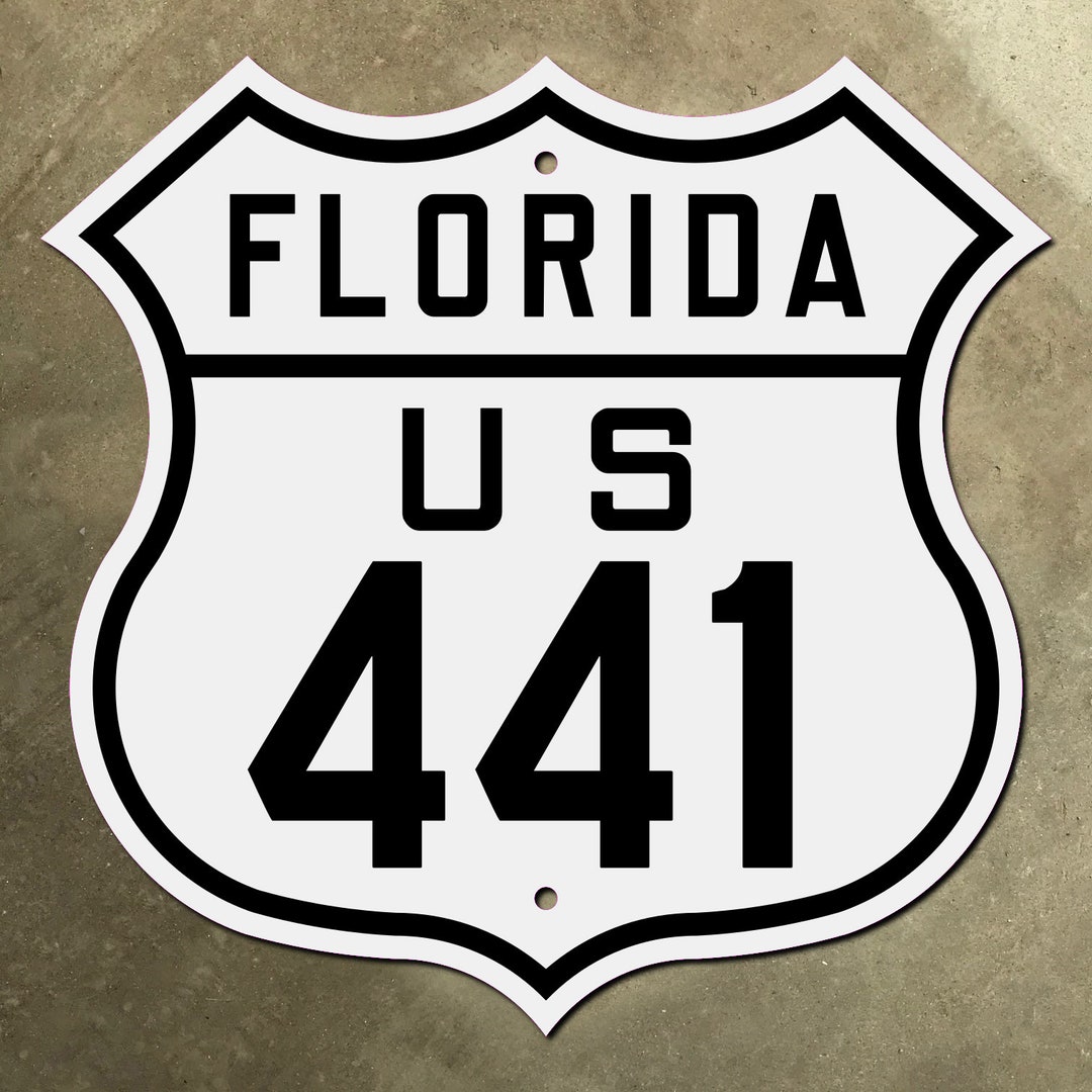 Florida US Route 441 Straßenschild Miami Orlando Gainesville - Etsy.de