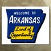 Welcome to Arkansas Highway Road Sign State Line 1960 Land of ...