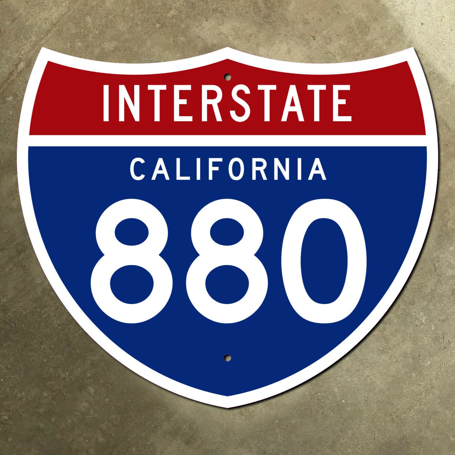 California Interstate Route 880 Highway Marker Road Sign San Jose 1961 ...
