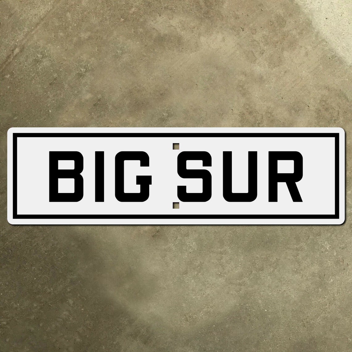 Big Sur California Location Boundary Highway Road Sign 1929 - Etsy