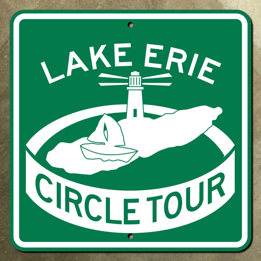 Lake Erie Circle Tour Highway Marker Road Sign Scenic Ohio - Etsy