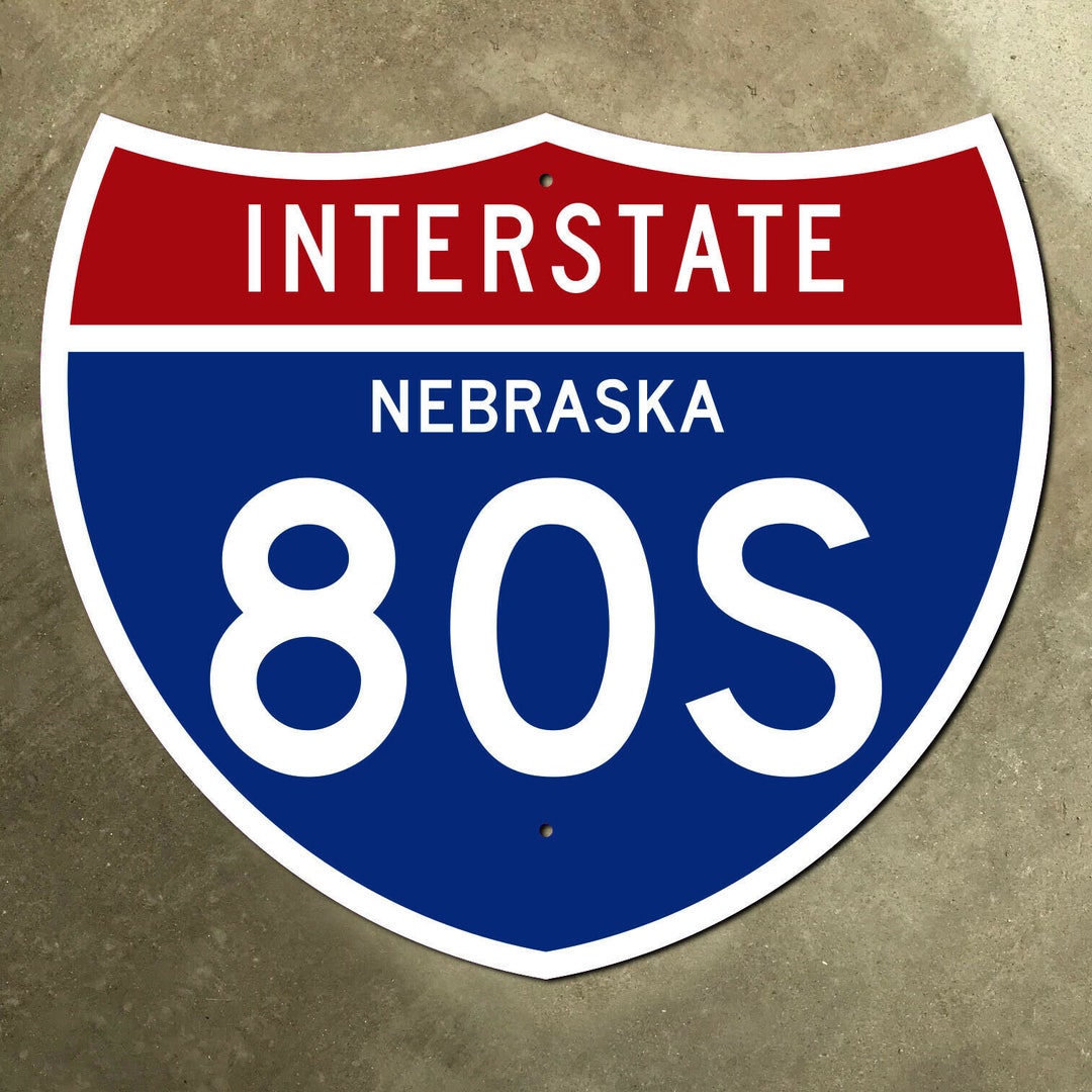 Nebraska Interstate Route 80S Highway Marker Road Sign 1961 - Etsy