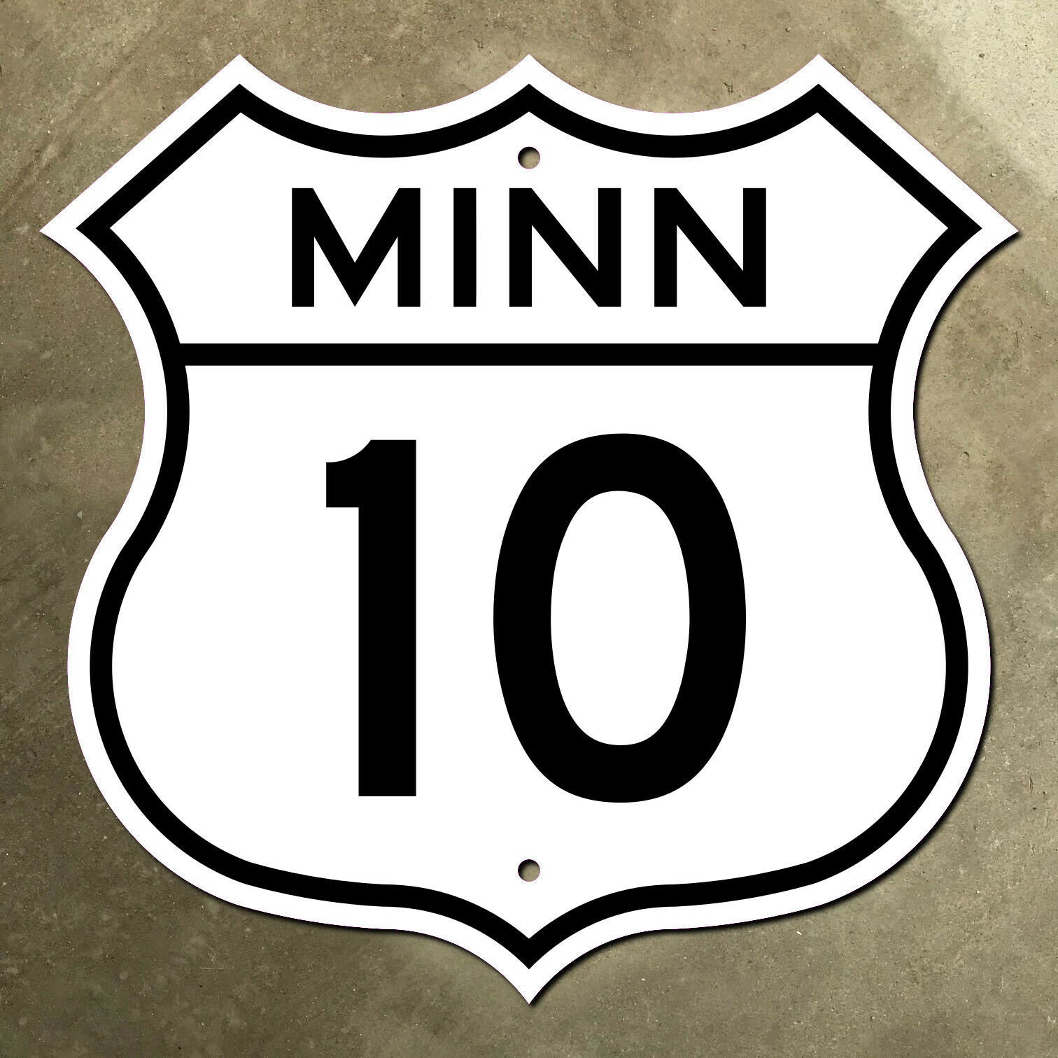 Minnesota US Route 10 Highway Marker Road Sign Minneapolis St. Paul ...