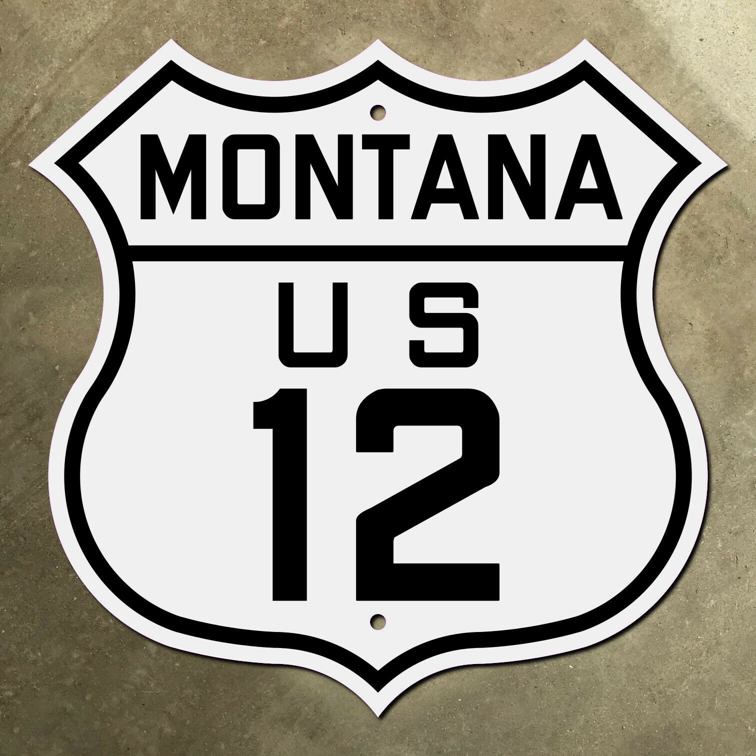 Montana US Highway 12 Marker Route Shield Road Sign Beartooth - Etsy