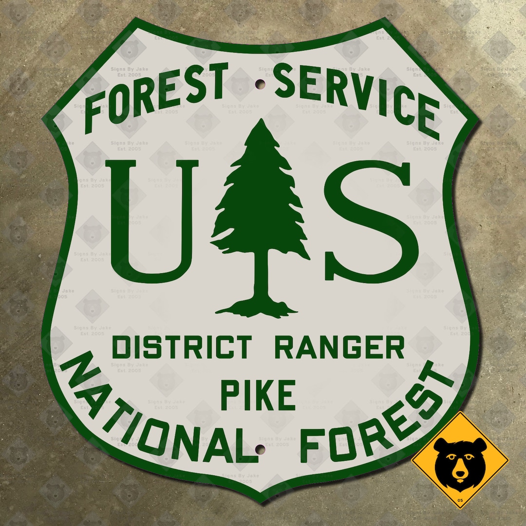 Colorado Pike National Forest Service District Ranger USFS Sign Badge ...