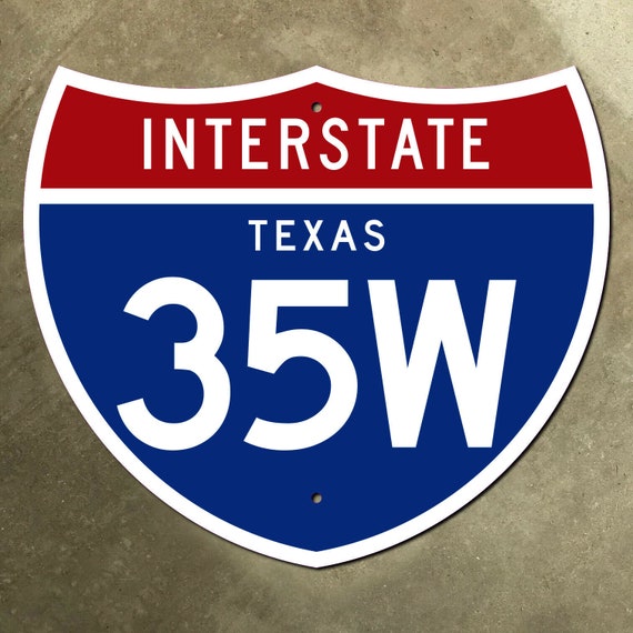 Texas Interstate Route 35W Highway Marker Road Sign Suffix - Etsy