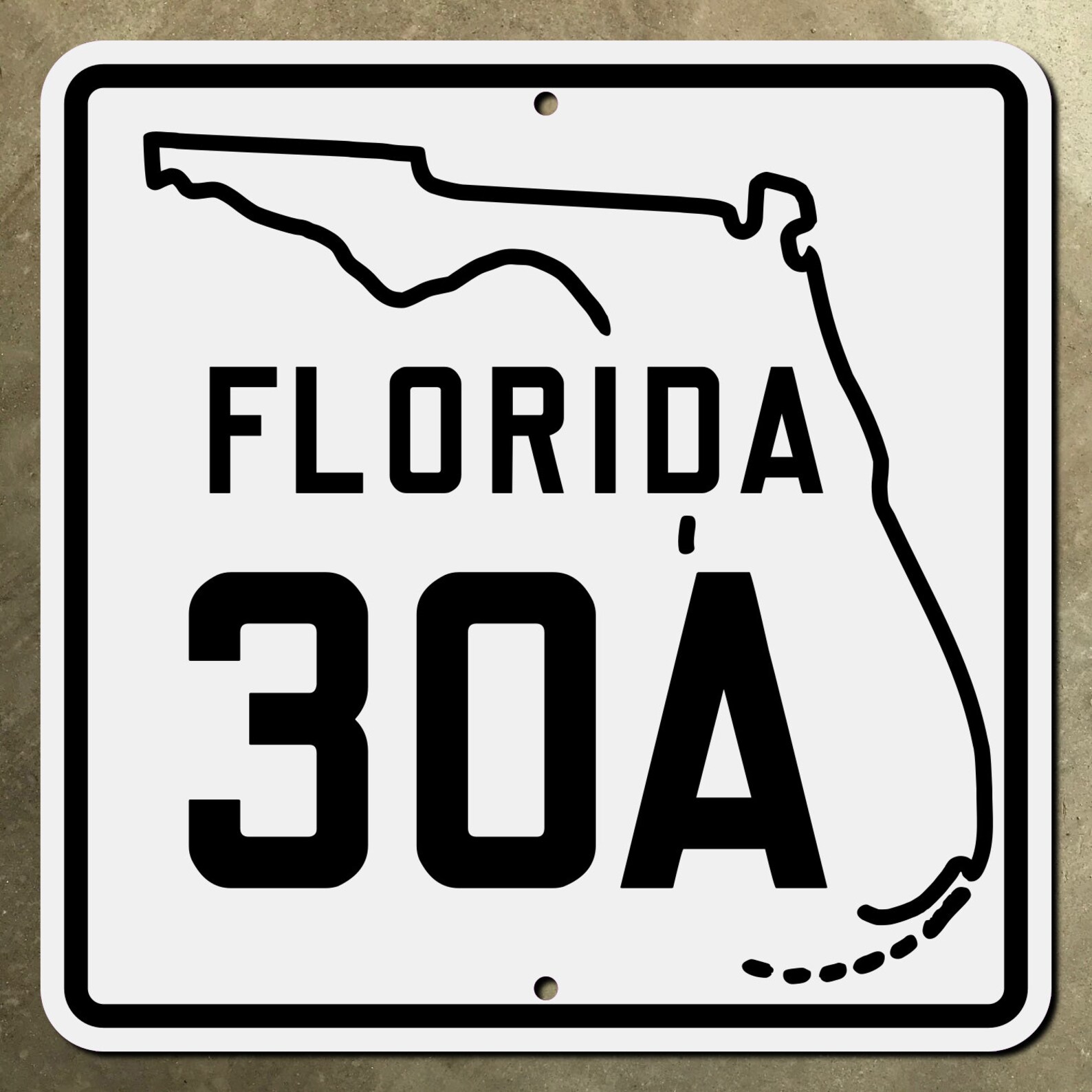 Florida State Route 30A Autobahn Markierung Schild Panama City Destin ...