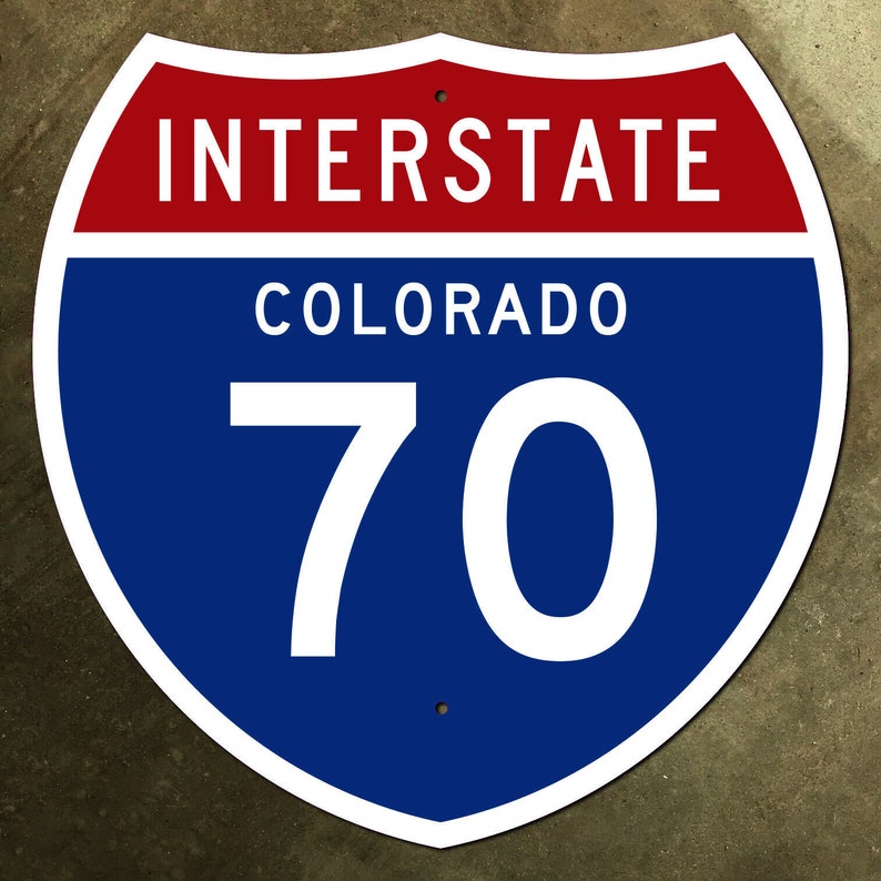 Colorado Interstate Route 70 Highway Marker Road Sign Denver - Etsy