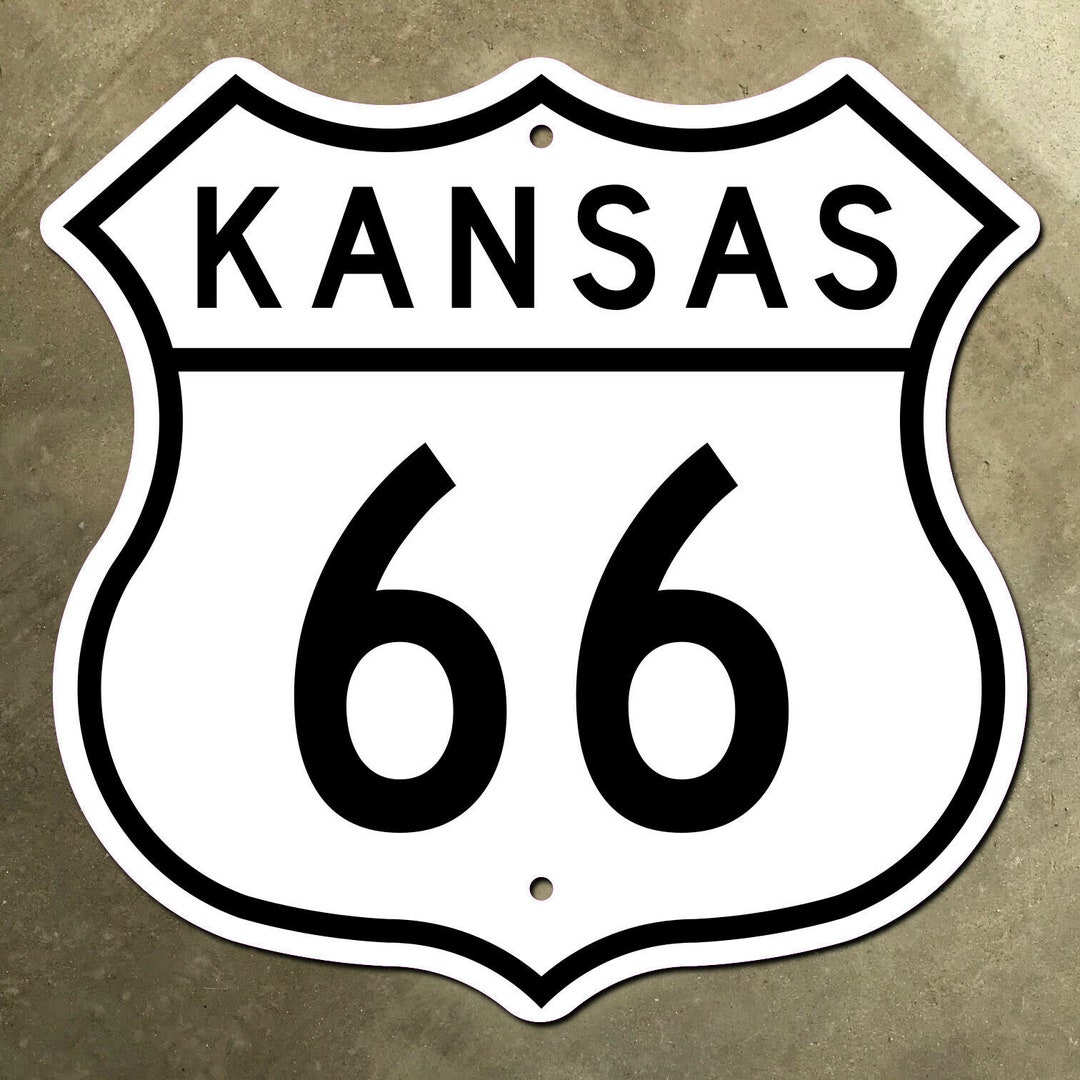 Kansas US Route 66 Highway Marker Sign Mother Road Galena Baxter ...