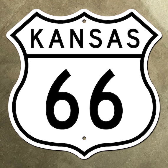 Kansas US Route 66 Highway Marker Sign Mother Road Galena | Etsy