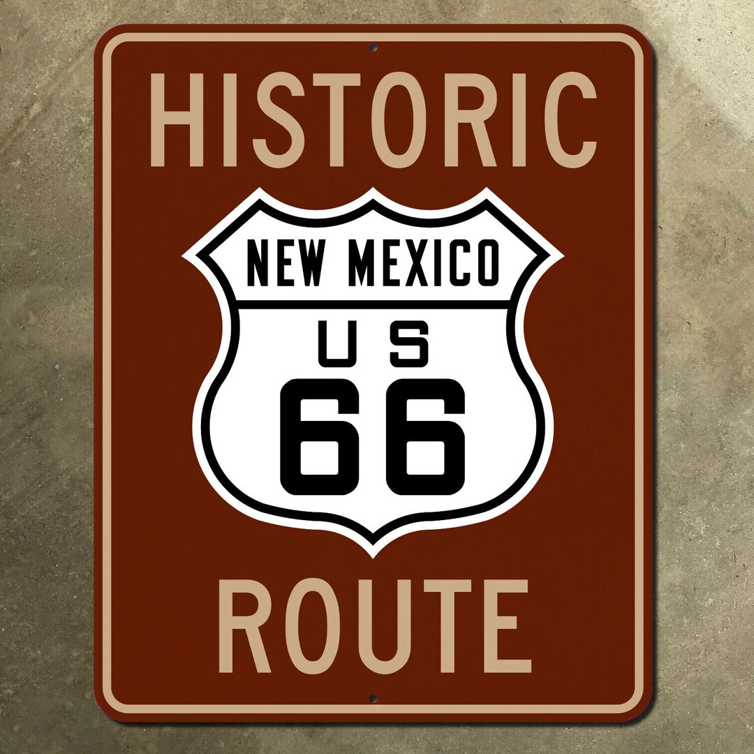 New Mexico US Route 66 Highway Marker Sign Mother Road Albuquerque ...