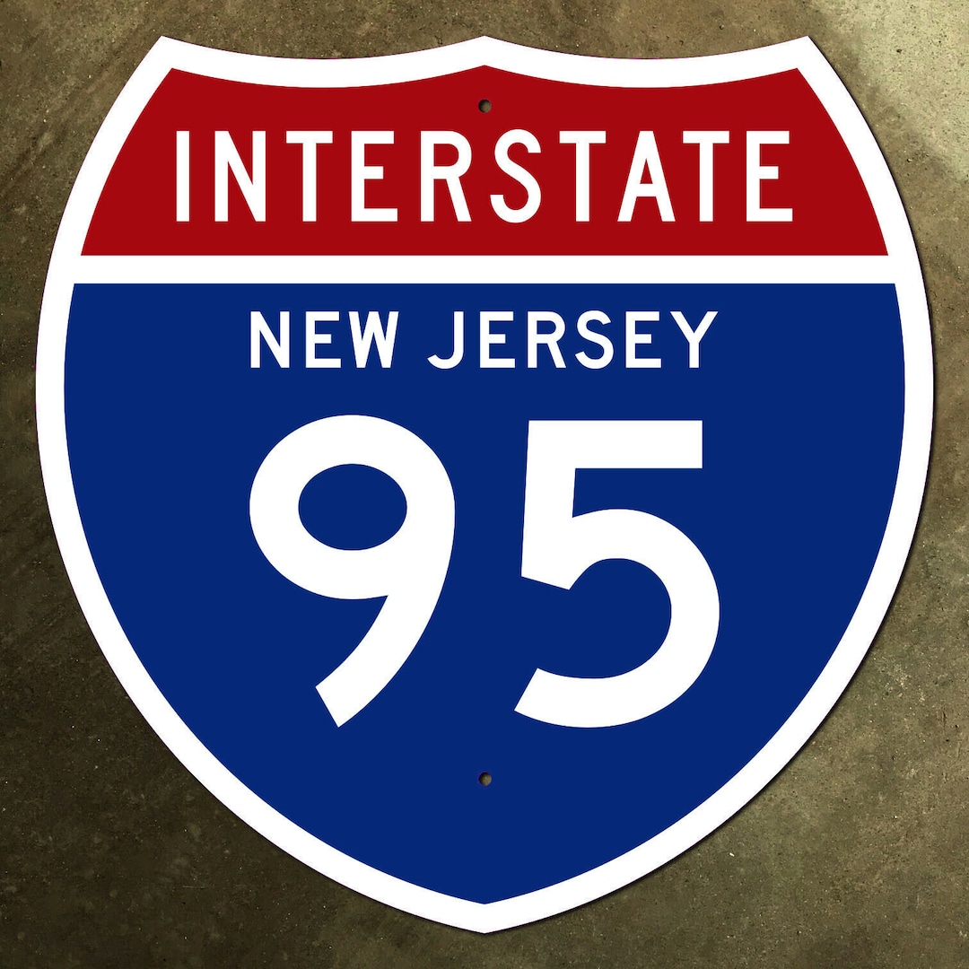 New Jersey Interstate Route 95 Highway Marker Road Sign 1957 - Etsy