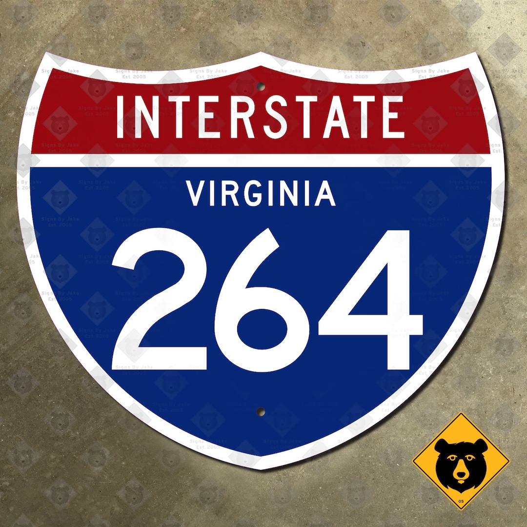 Virginia Interstate 264 Route Marker 1961 Highway Sign - Etsy