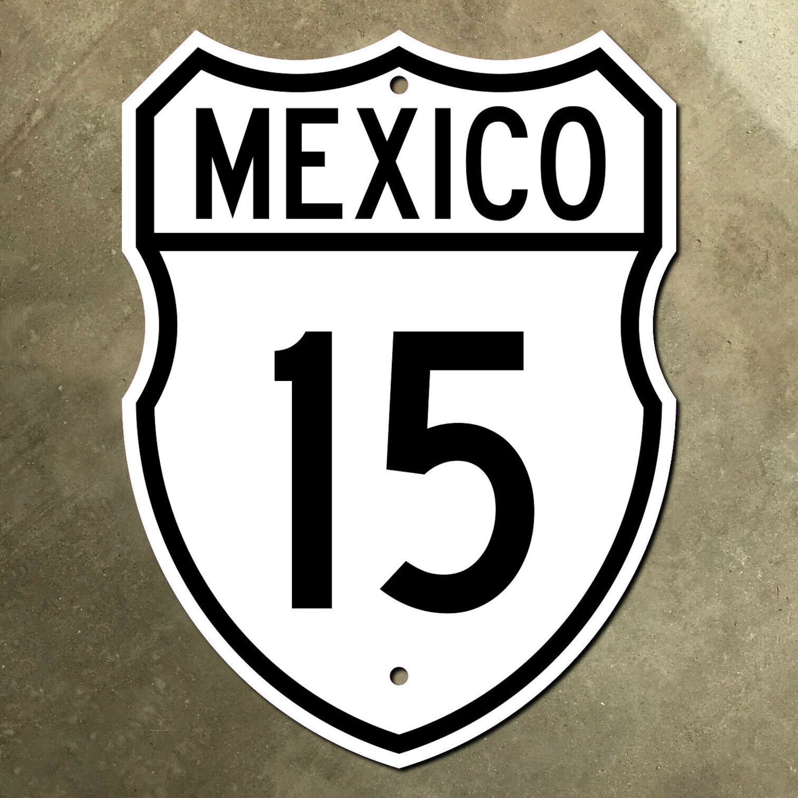 Mexico Route 15 Highway Road Sign Nogales Hermosillo - Etsy