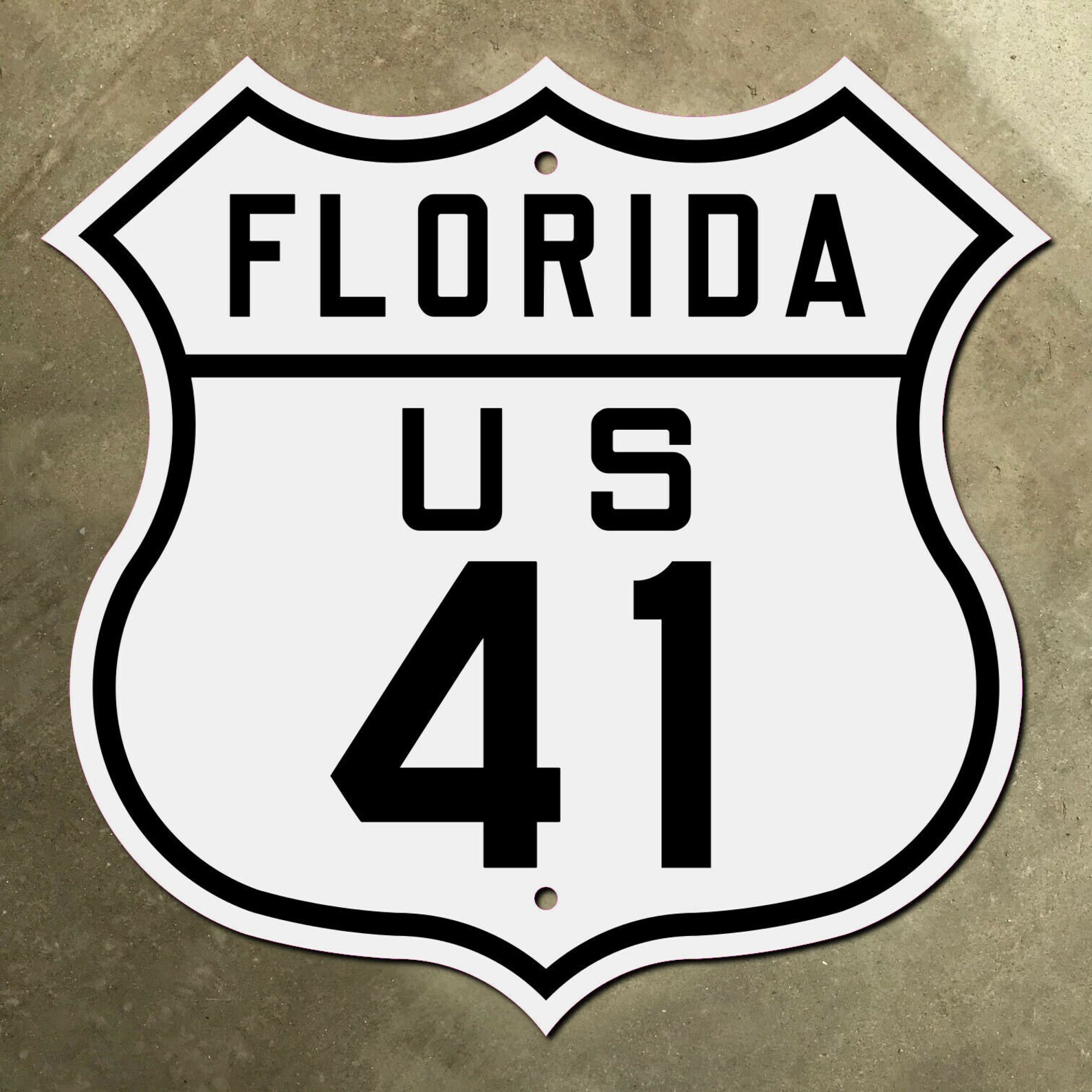 Florida US Route 41 Highway Marker Road Sign Tamiami Trail - Etsy