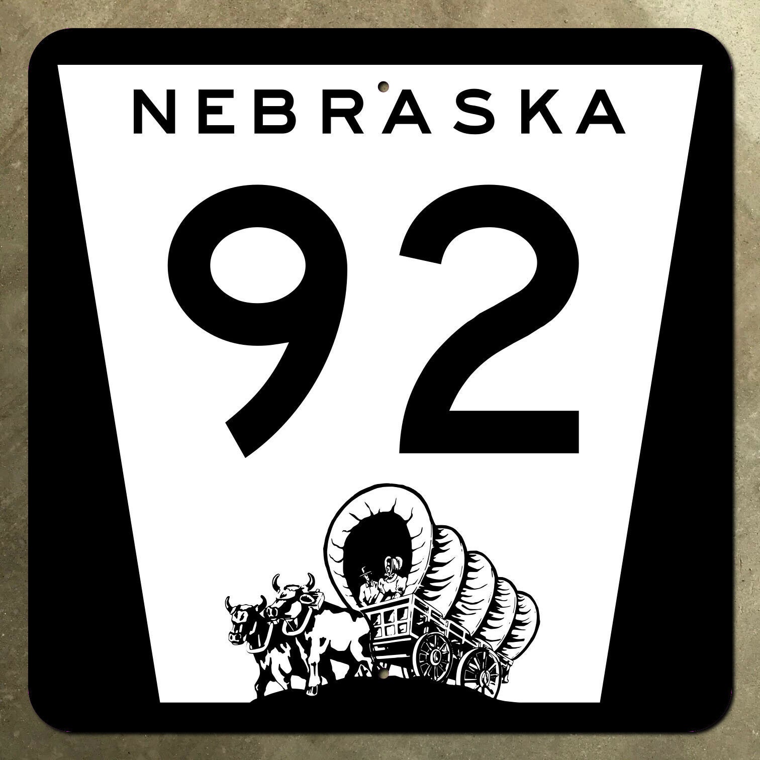 Nebraska Route 92 Highway Marker Road Sign Shield 1975 - Etsy