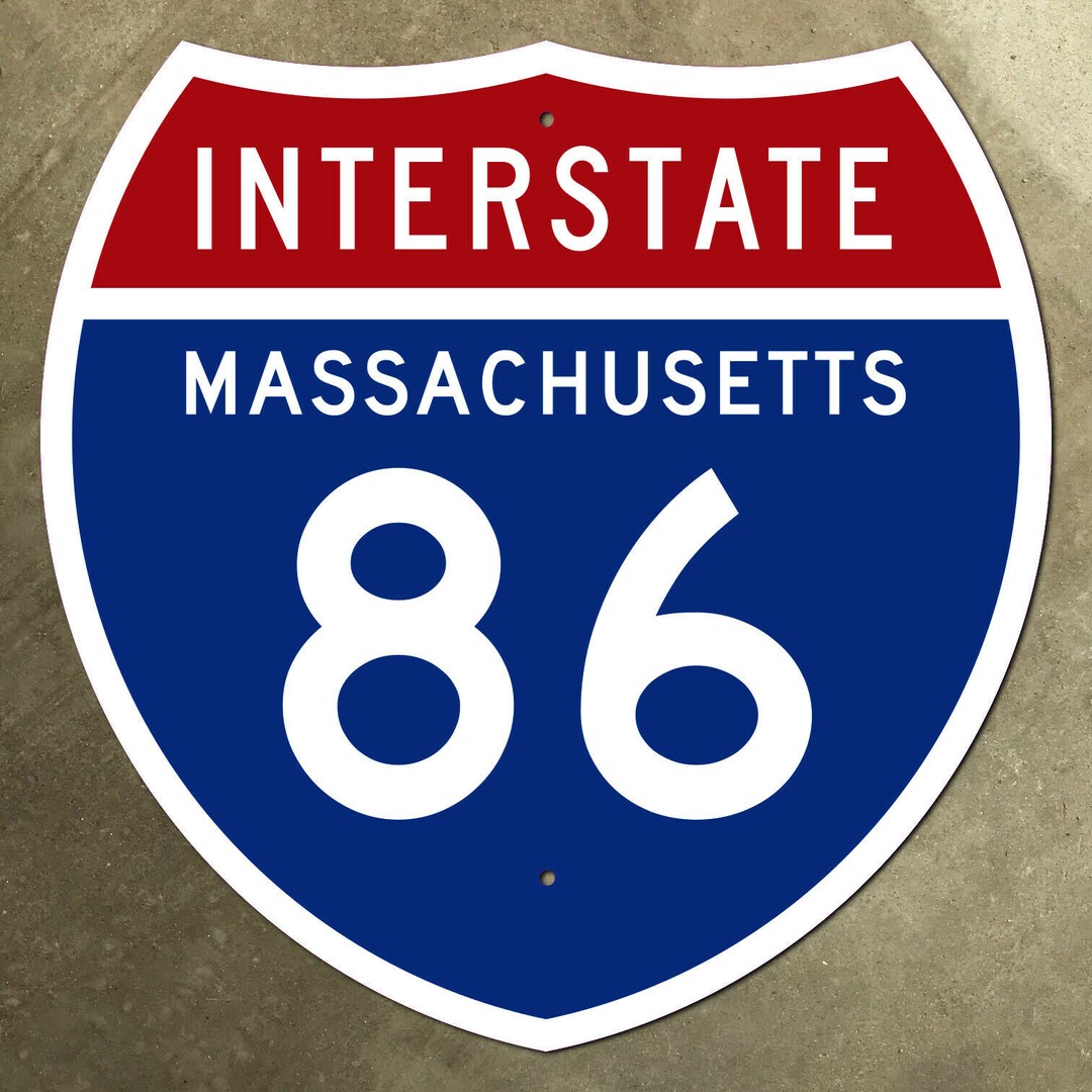 Massachusetts Interstate Route 86 Highway Marker Road Sign - Etsy