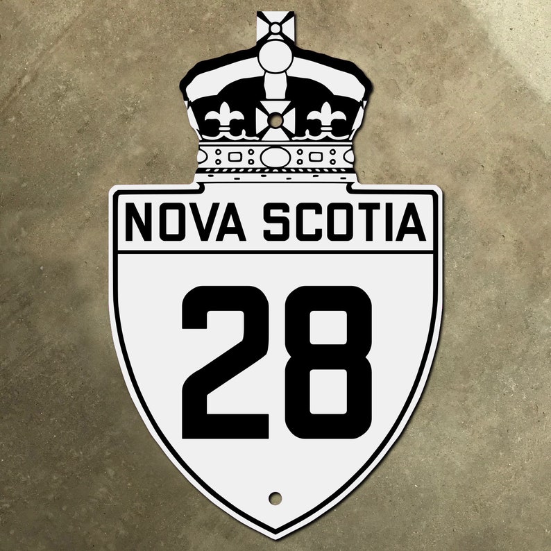 Nova Scotia Provincial Highway 28 Route Marker Road Sign - Etsy