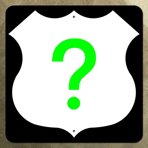 CUSTOM US Route Highway Marker Road Sign 1961 1 40 41 50 66 99 - Etsy