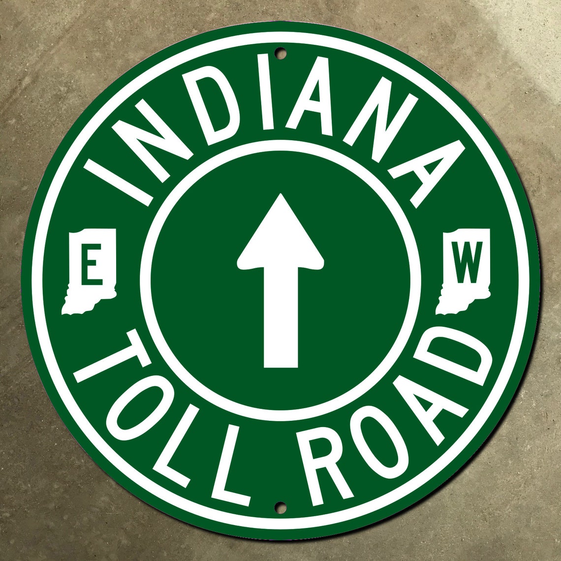 Indiana Toll Road Highway Marker Road Sign Route Shield 1956 - Etsy