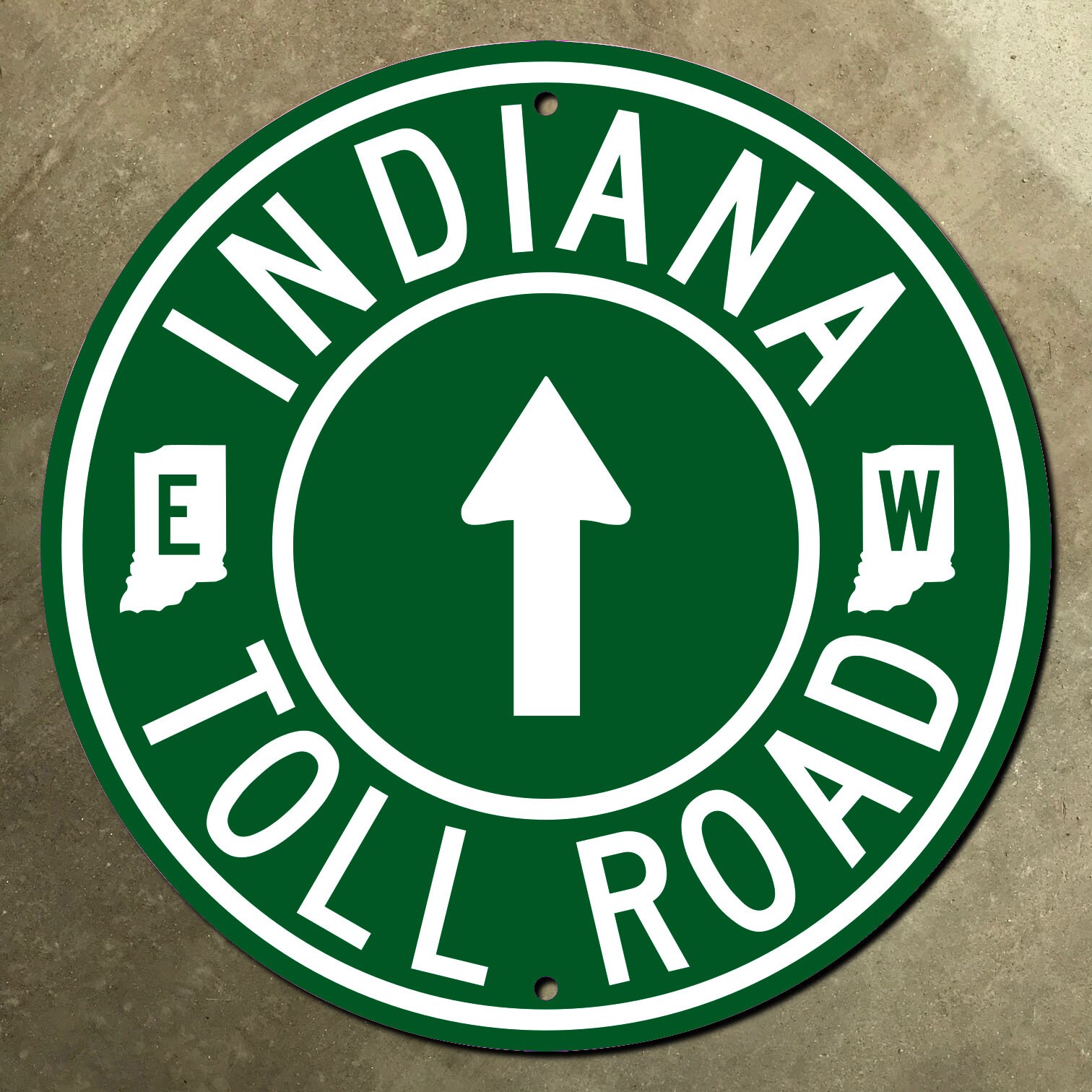 Indiana Toll Road Highway Marker Road Sign Route Shield 1956 - Etsy