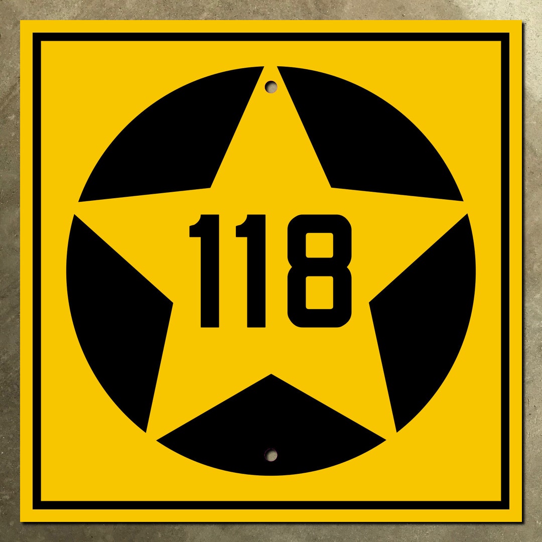 Minnesota State Route 118 Highway Marker Road Sign 1931 Stella polare ...