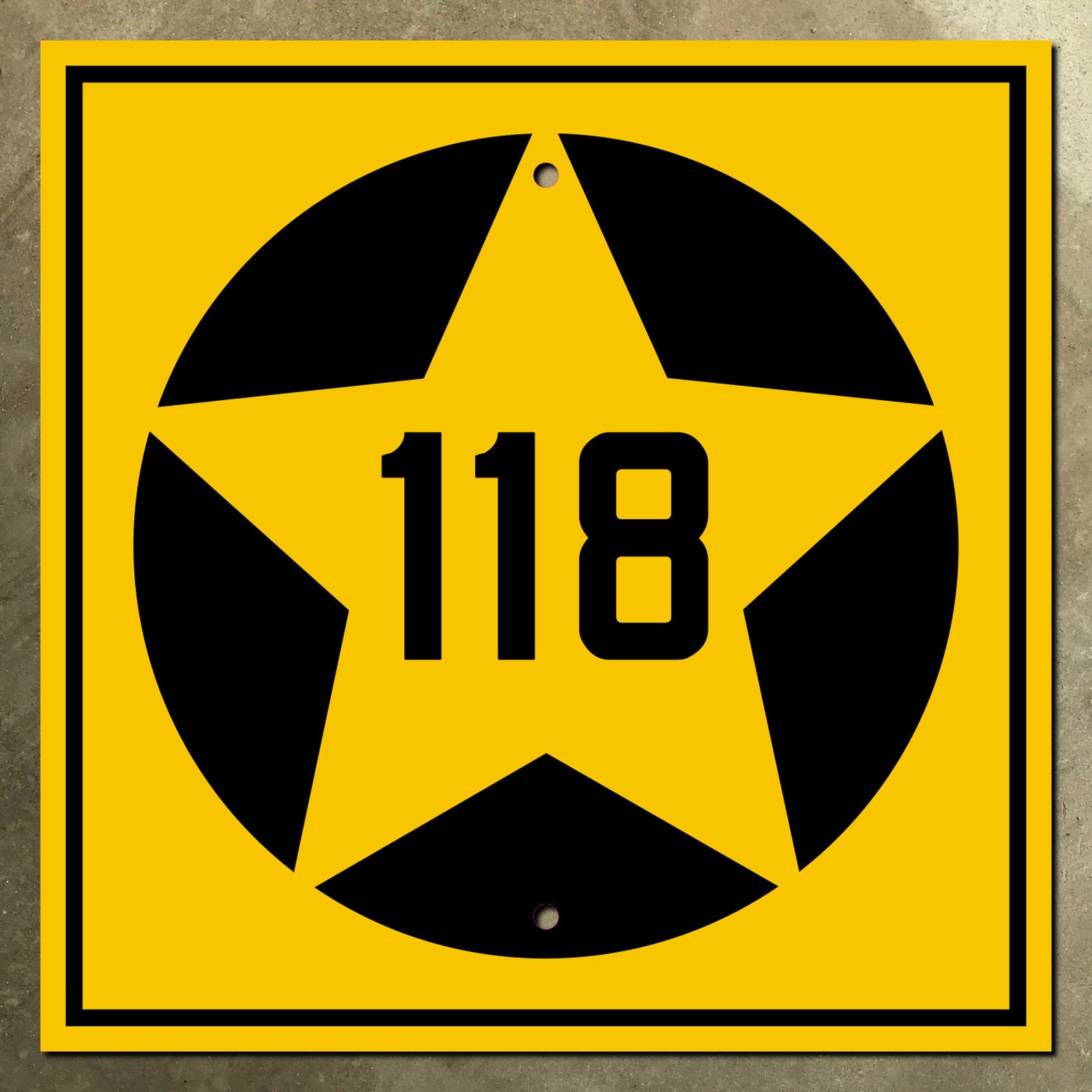 Minnesota State Route 118 Highway Marker Road Sign 1931 Stella polare ...