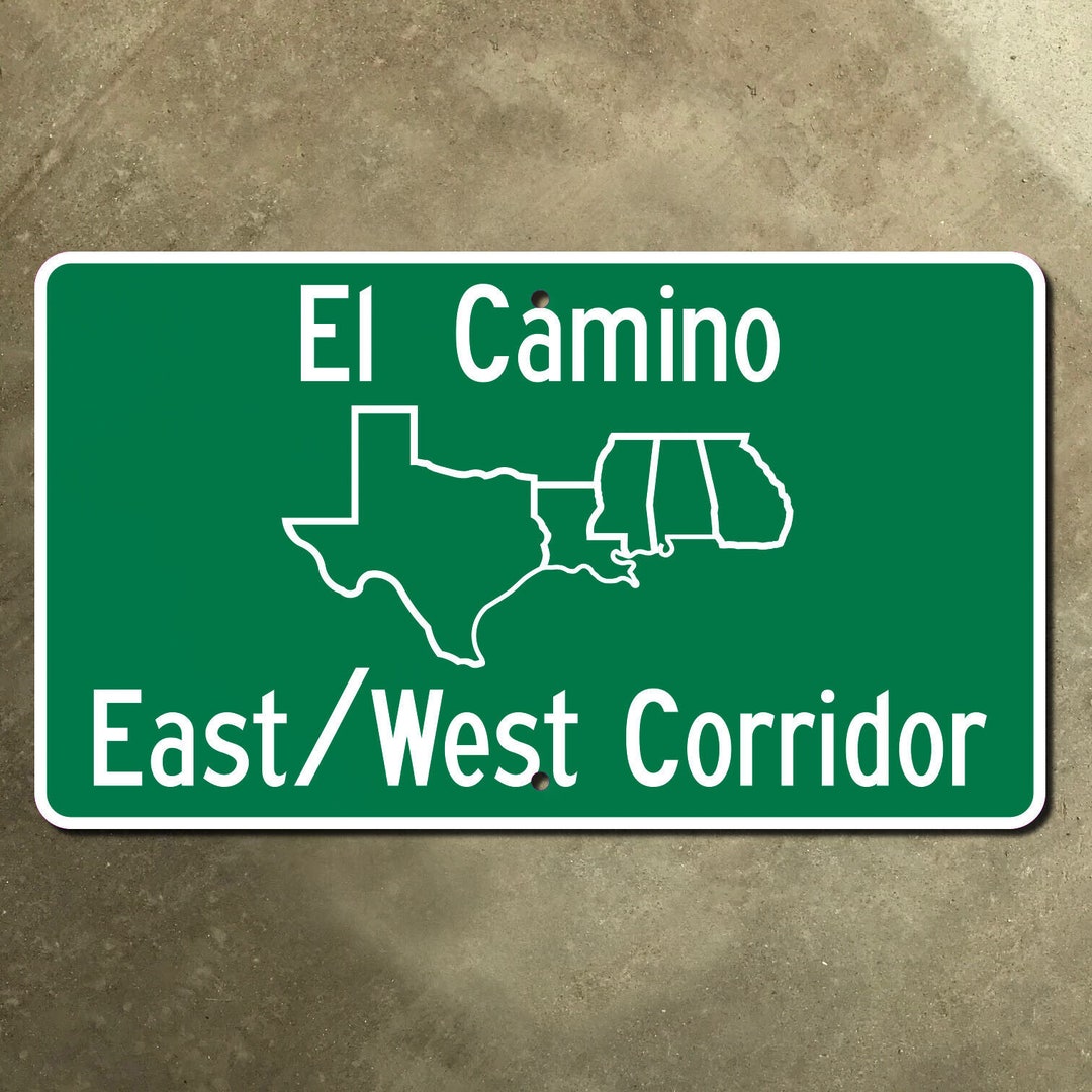 El Camino East West Corridor Mississippi US 84 Highway Marker Road Sign ...