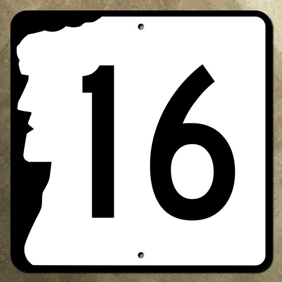 New Hampshire State Route 16 Highway Road Sign Old Man of the - Etsy
