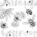 Bee Happy! Printable Bee Themed Coloring Pages. 11 Page PDF Set | Fun ...
