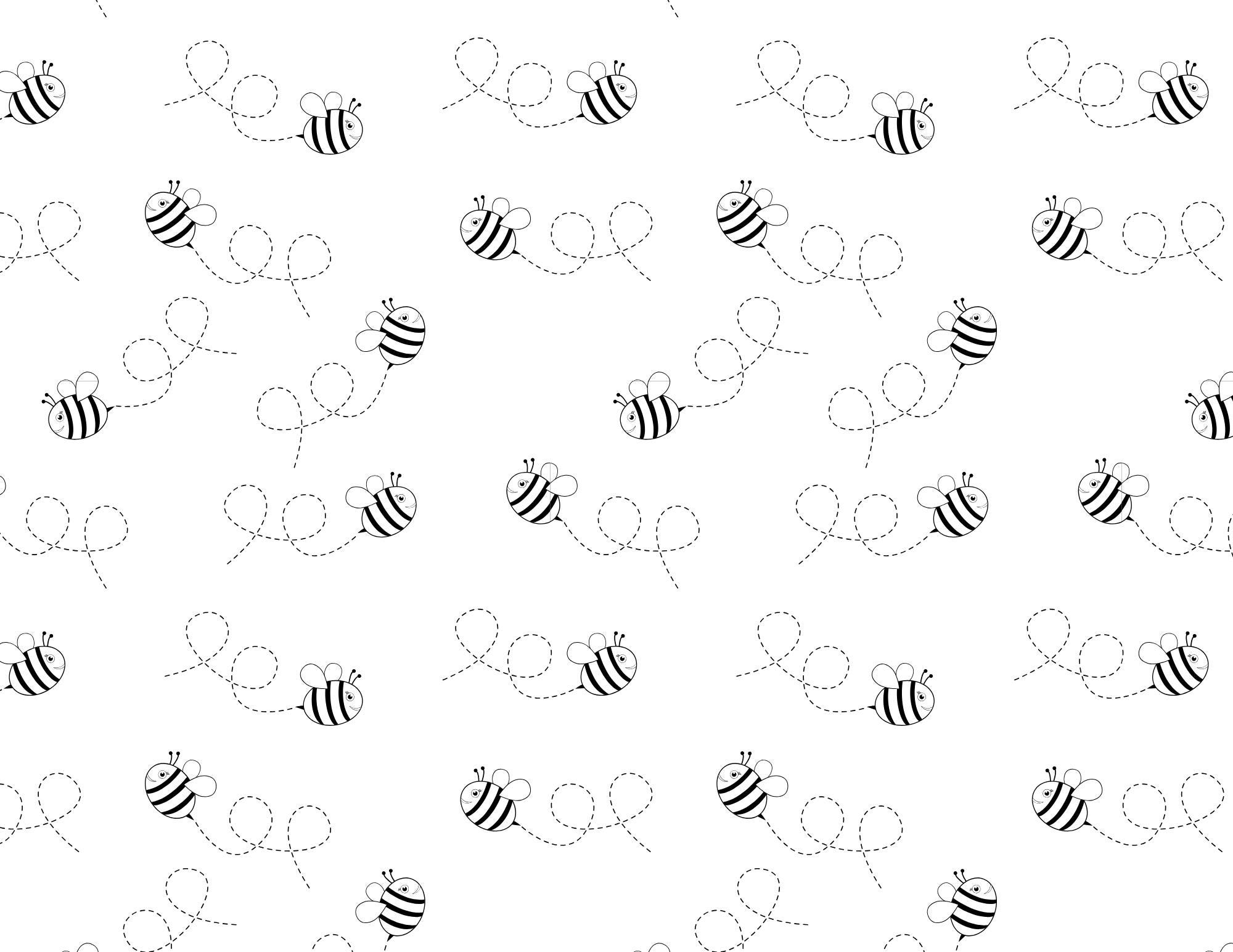 Bee Happy! Printable Bee Themed Coloring Pages. 11 Page PDF Set | Fun ...