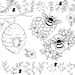 Bee Happy! Printable Bee Themed Coloring Pages. 11 Page PDF Set | Fun ...