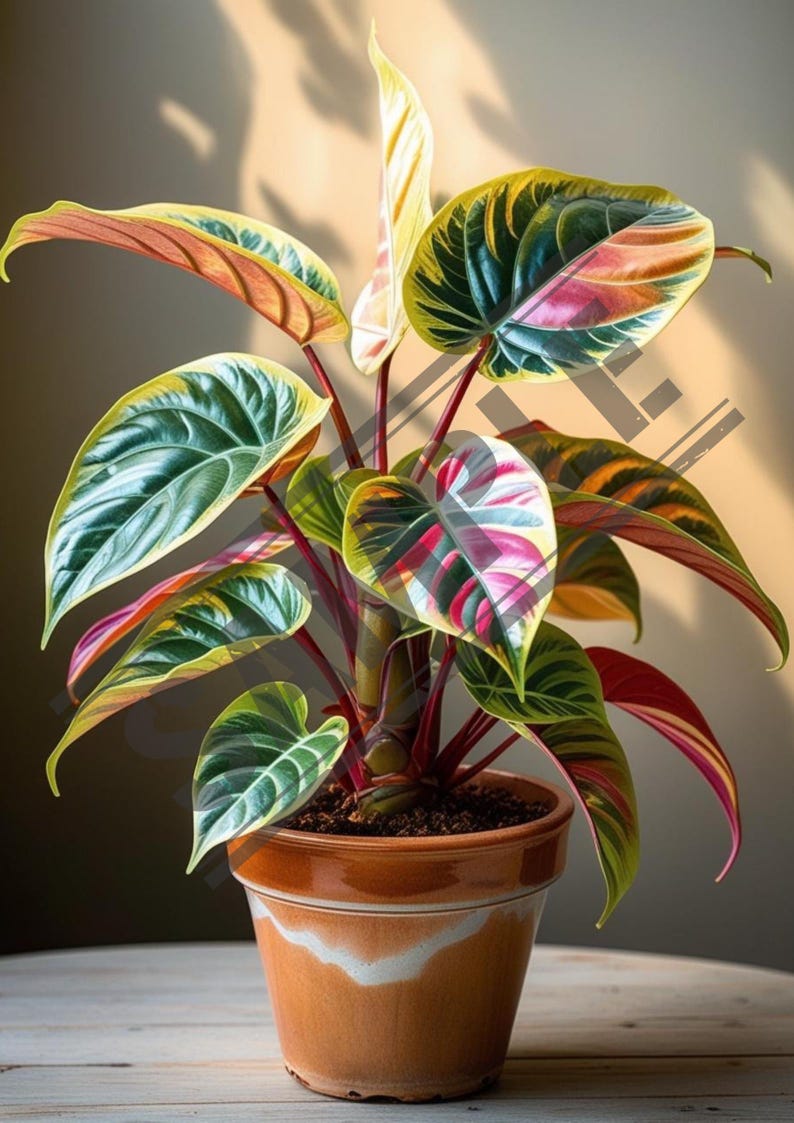 House Plant Themed Posters Pack of 5 Aesthetic Wall Art Digital ...