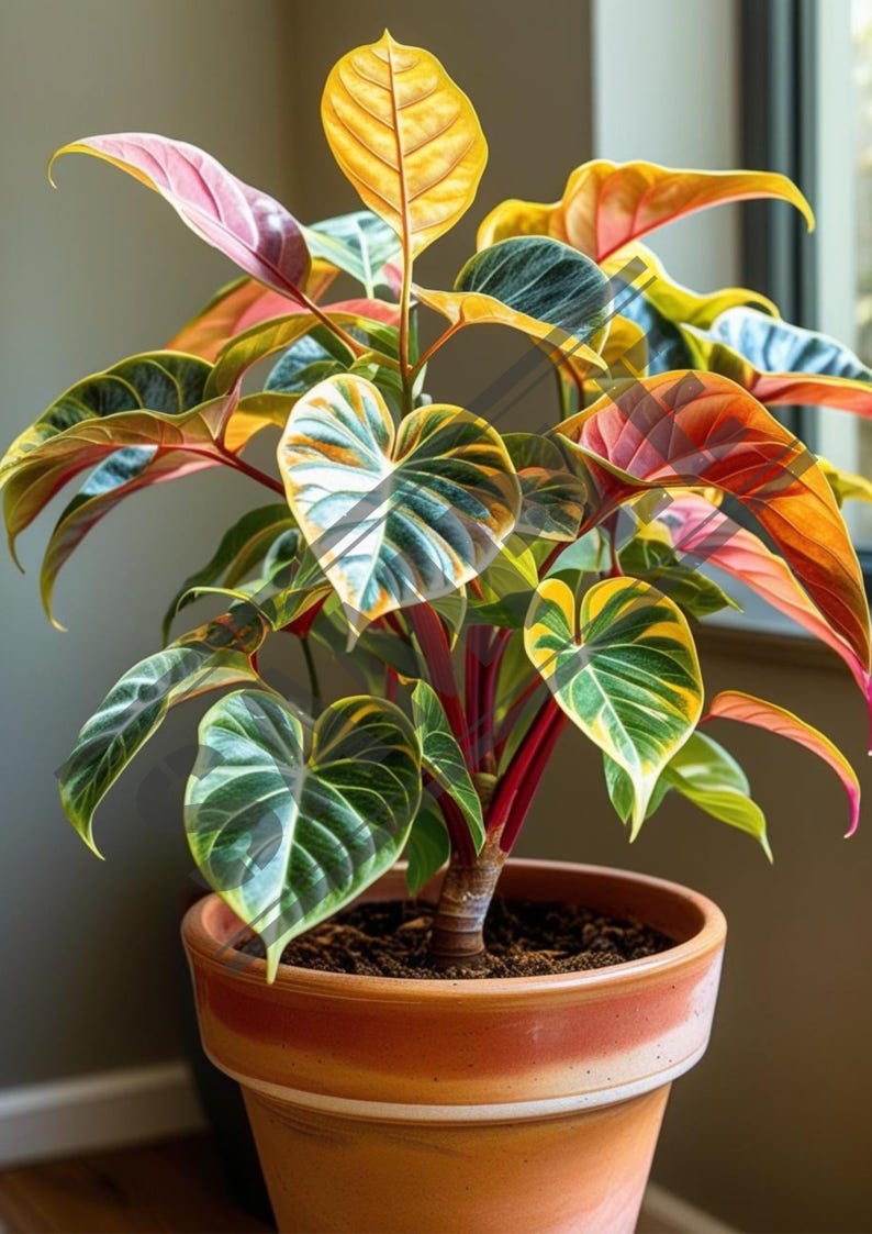 House Plant Themed Posters Pack of 5 Aesthetic Wall Art Digital ...