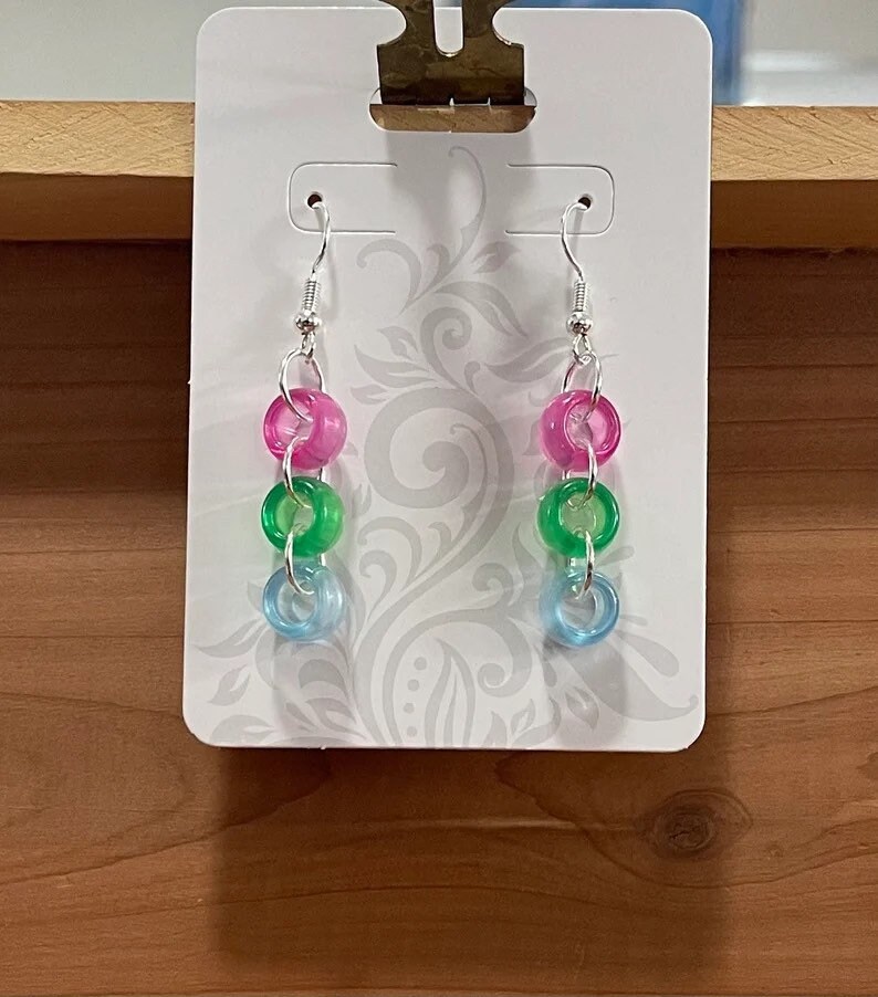 Pride Flags Kandi Chain Earrings - Etsy