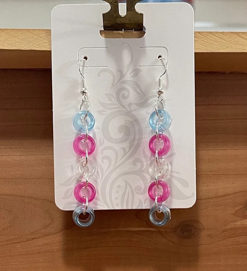 Pride Flags Kandi Chain Earrings - Etsy