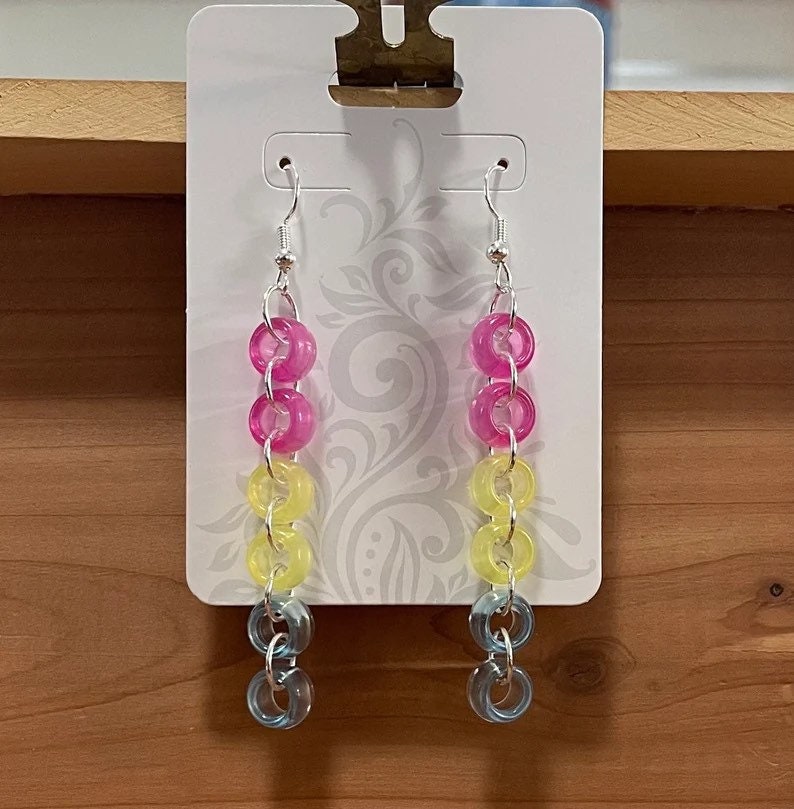 Pride Flags Kandi Chain Earrings - Etsy